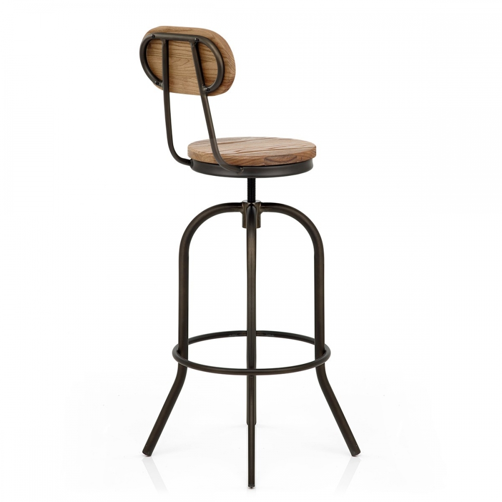 Vintage Swivel Barhocker hell - Barhockerwelt